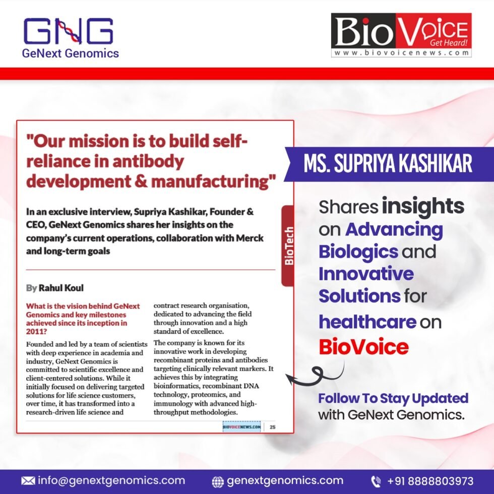 GeNext Genomics – A "DSIR Recognized" Research Based Company